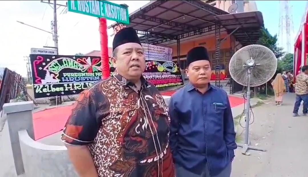 Penabalan Nama Jalan H.Rustam Efendi Nasution,Wujud Penghargaan atas ...
